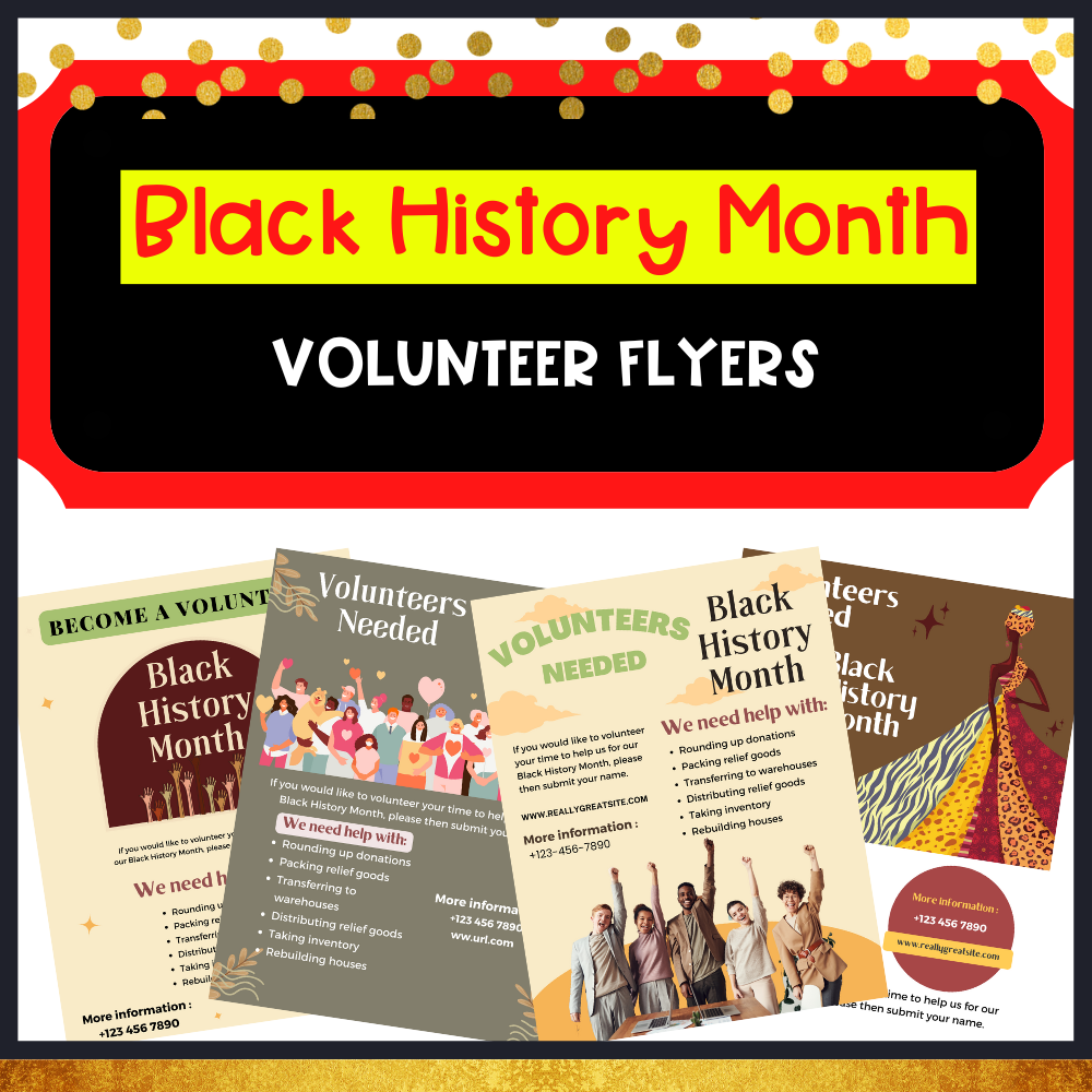 Black History Celebration Volunteer Flyers - desireemcgeegreene.com
