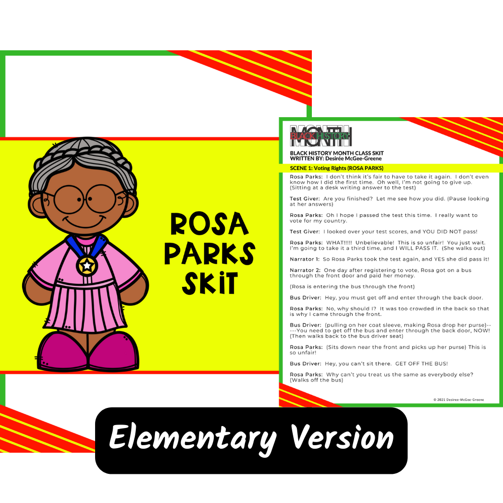 Rosa Parks Skit - Elementary Students